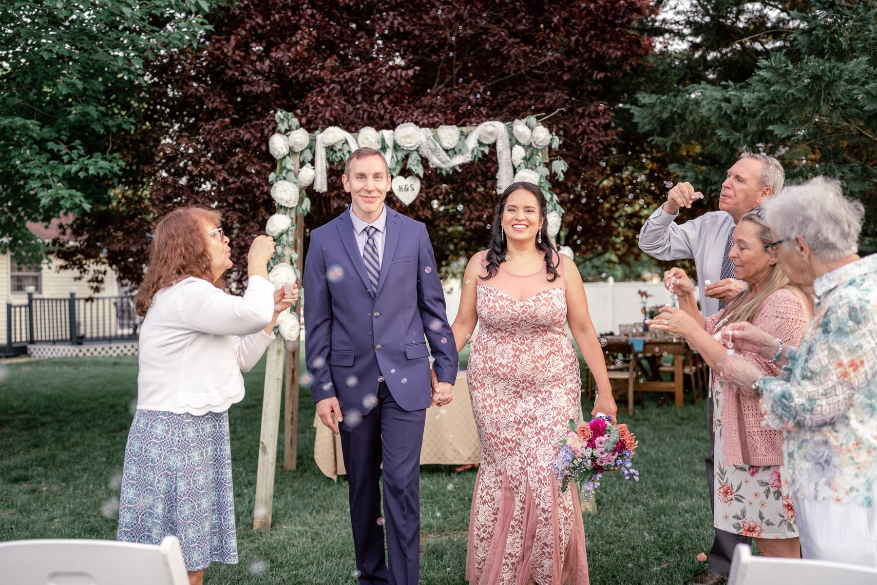 West Virginia Elopement: Sandra & Kevin’s Backyard Wedding